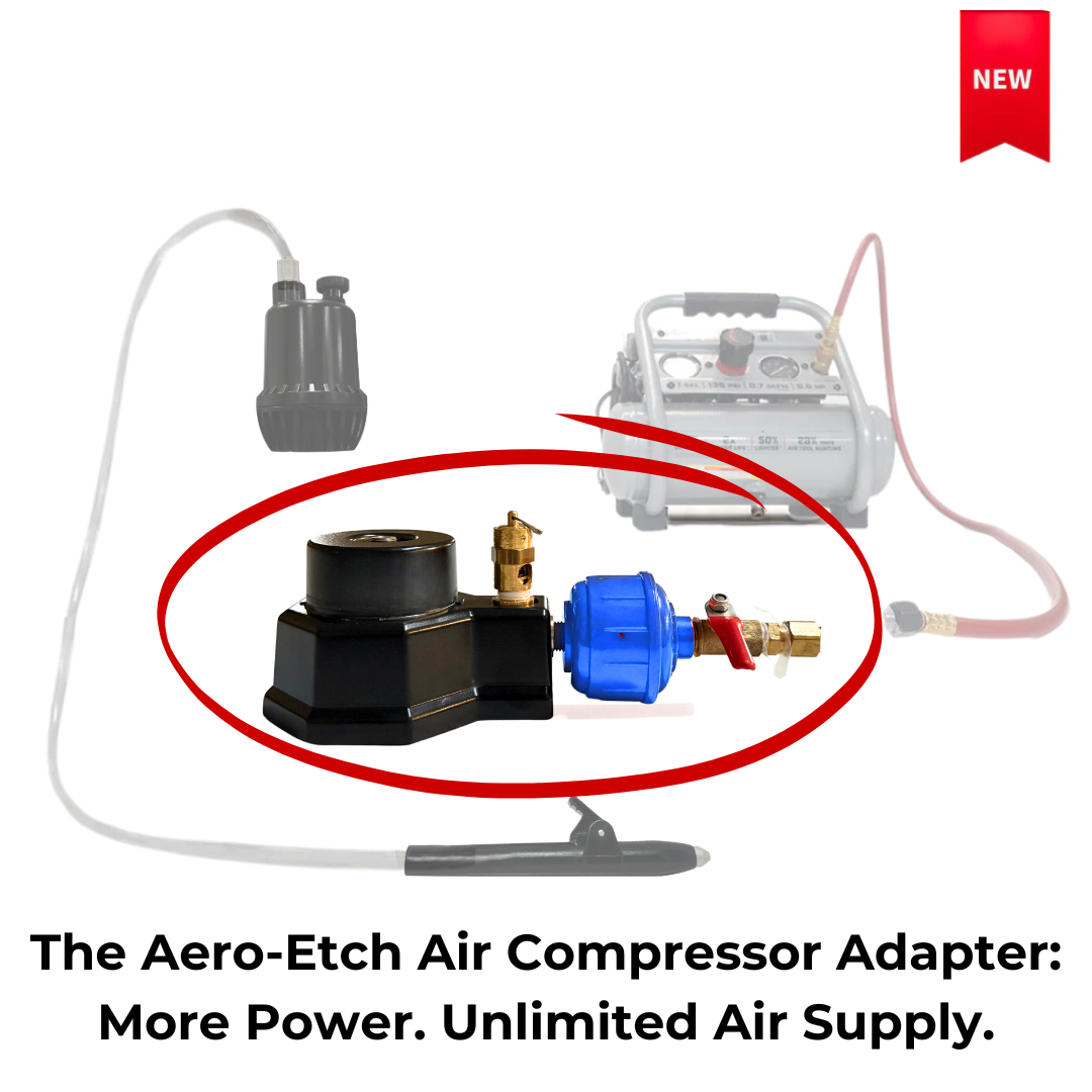 75 PSI MAX COMPRESSOR ADAPTER – DEEP ETCH – NEW – UPGRADED – Aero-Etch